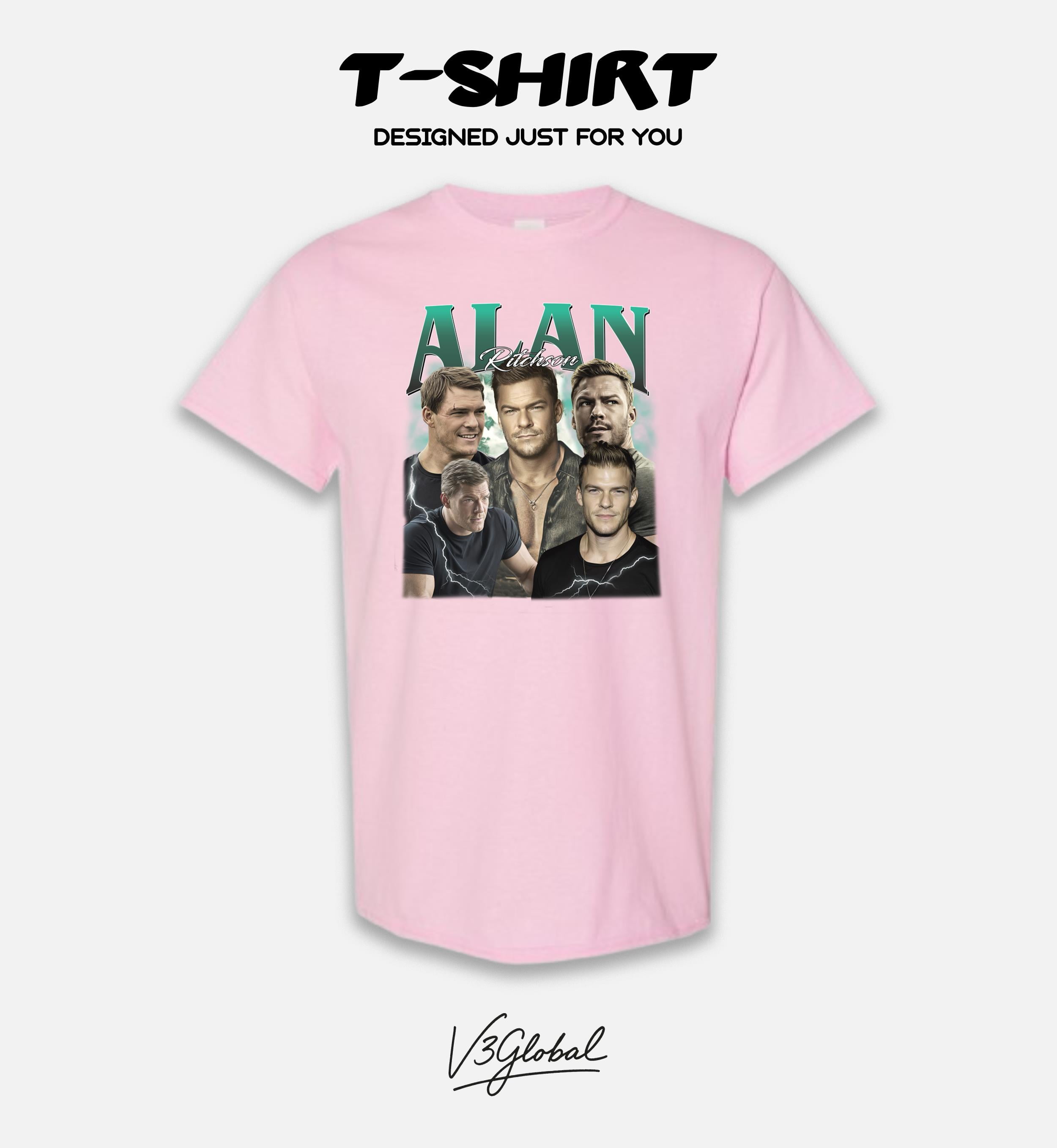 Alan Ritchson Shirt Vintage 90s Reacher TV Series Fans Graphic T-Shirt ...