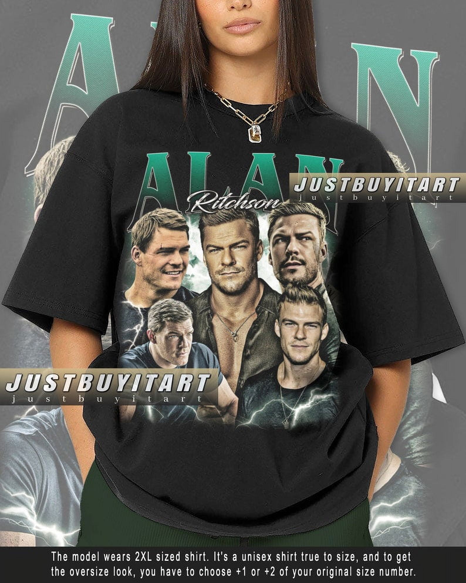 Alan Ritchson Shirt Vintage T-shirt 90s Alan Ritchson Fans Shirt ...