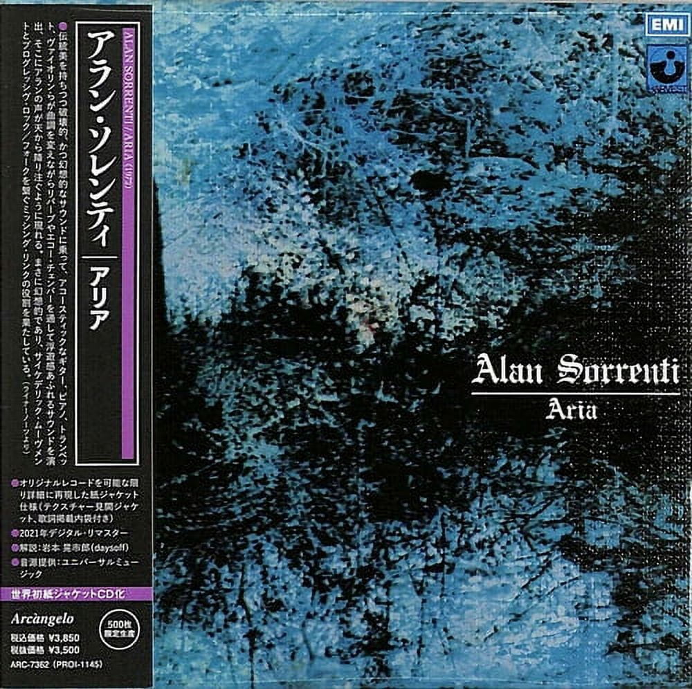 Alan Sorrenti - Aria (2021 Remaster) (Paper Sleeve) - Music ...