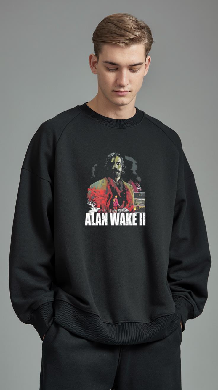 Alan Wake 2 Game Fan Y2K Style Horror Sweatshirt Remedy, for men ...