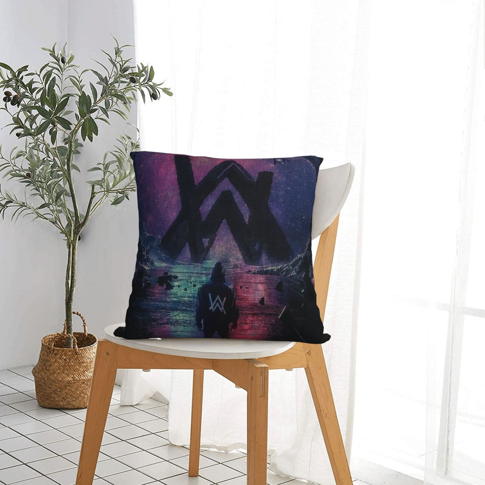 Alan Walker Throw Pillow Band Covers Decorative Pillowcase Square ...