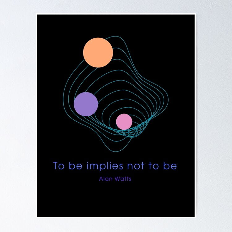 Alan Watts Philosophy Poster- Unframed Poster | Wall Art | Perfect For ...