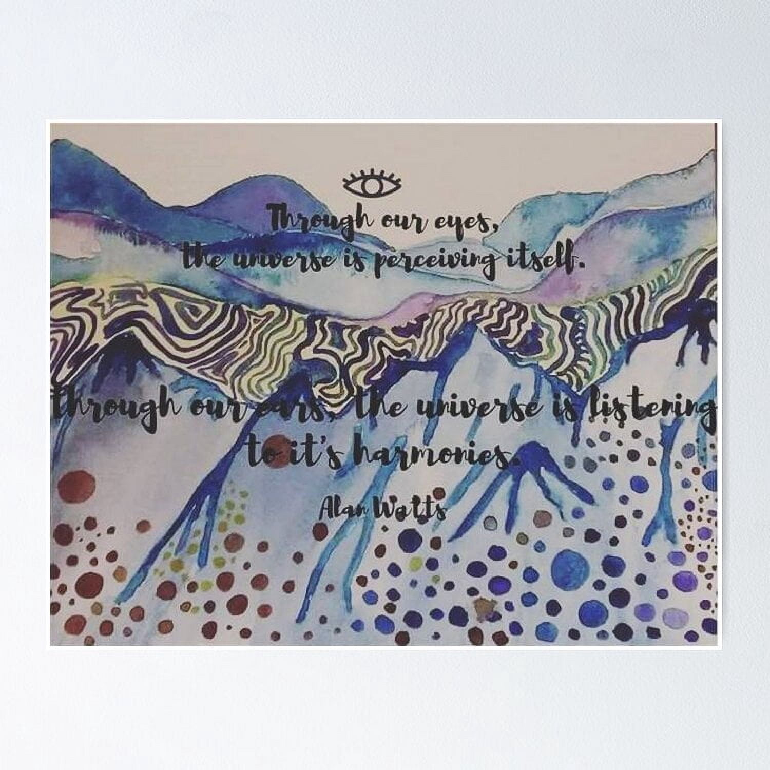 Alan Watts Poster- Unframed Poster | Wall Art | Perfect For Home Decor ...