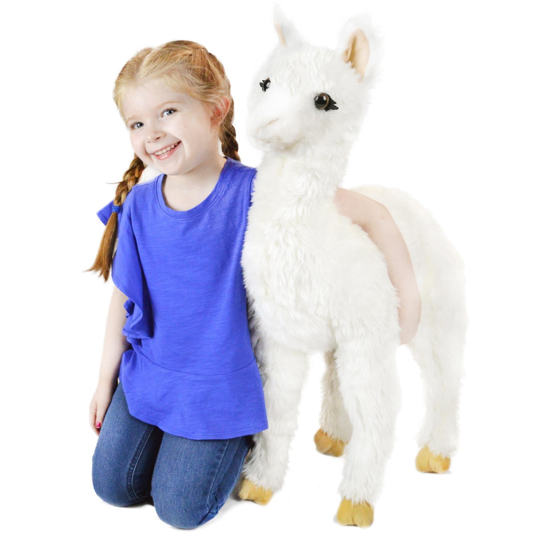 Tiger Tale Toys' Alana the Alpaca | 30 Inch Tall Big Plush Llama | Safe ...