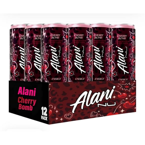 Alani Cherry Bomb Energy Drink, 12 Pack 12oz each - Walmart.com