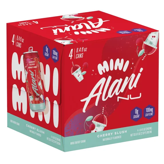 Alani Cherry Slush Energy Drink - 4pk/8.4 fl oz Cans - Walmart.com
