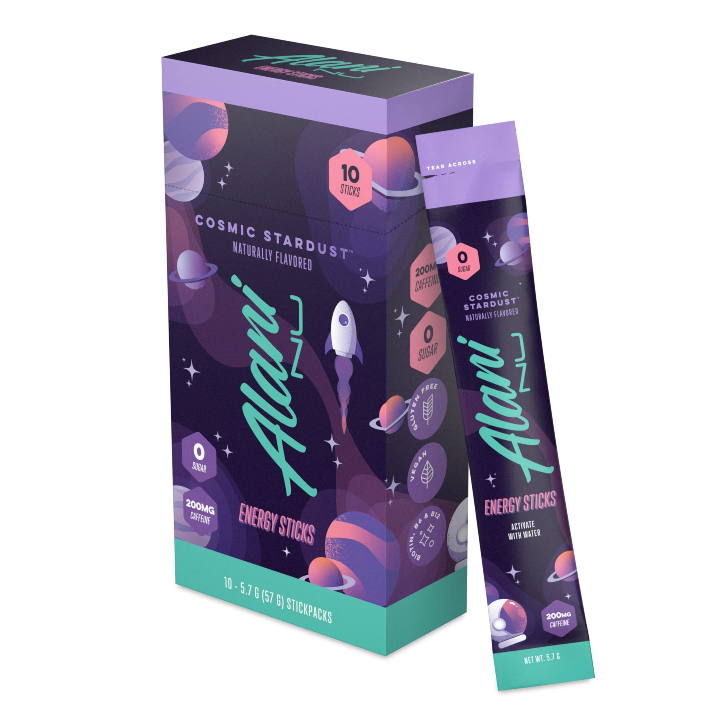 Alani Nu COSMIC STARDUST Energy Sticks BSL1 | Energy Powder | 200mg Caffeine | Pre Workout ...