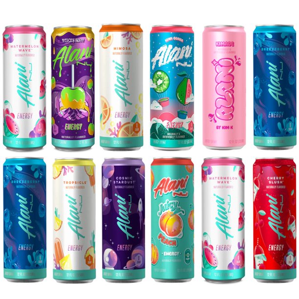 Alani Nu Non-Sugar, Diet Energy Drink Assort Variety Pack - 12 Fl Oz ...