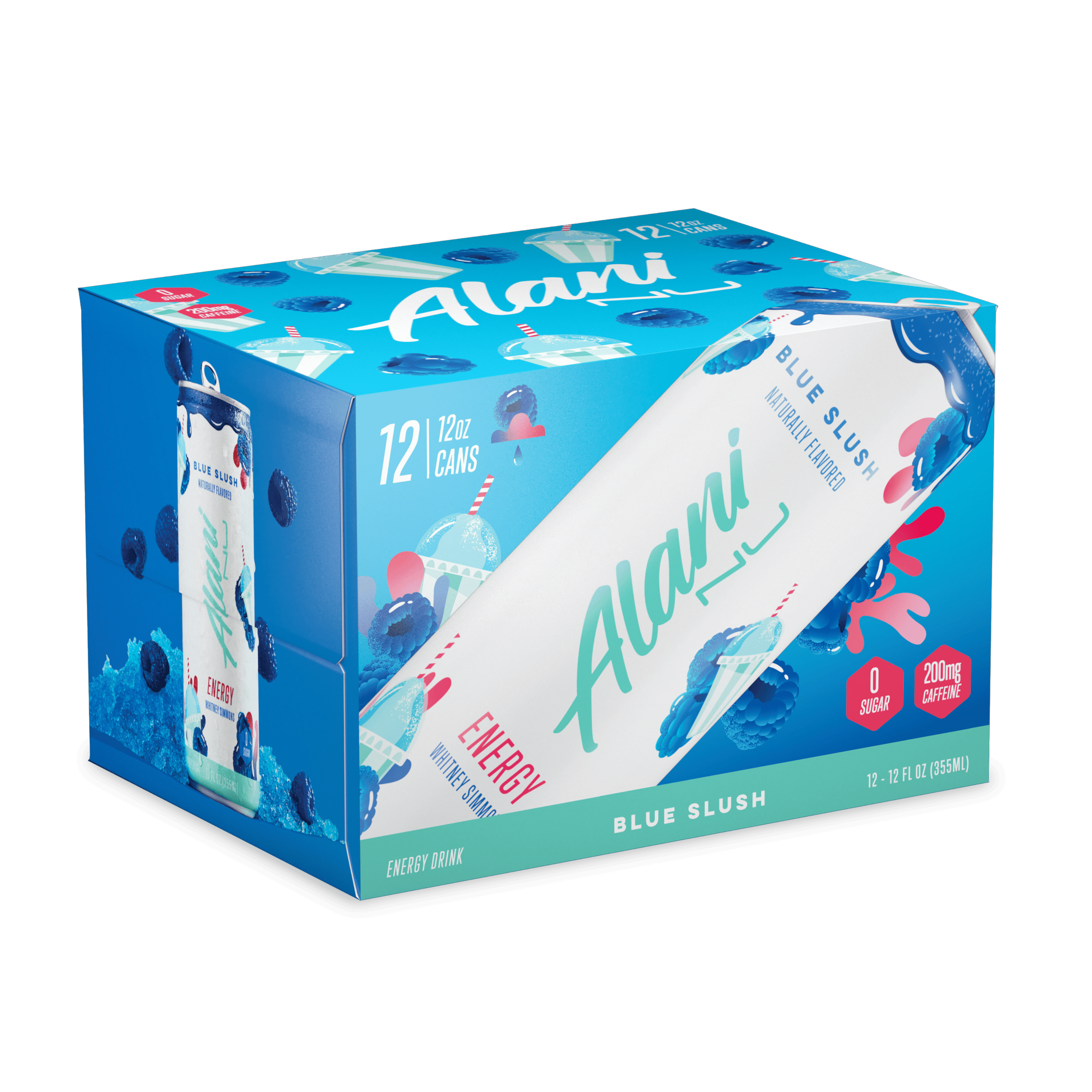 Alani Nu - Quick & Fast Energy Drink, Blue Slush Flavor, 12oz. - (Pack ...