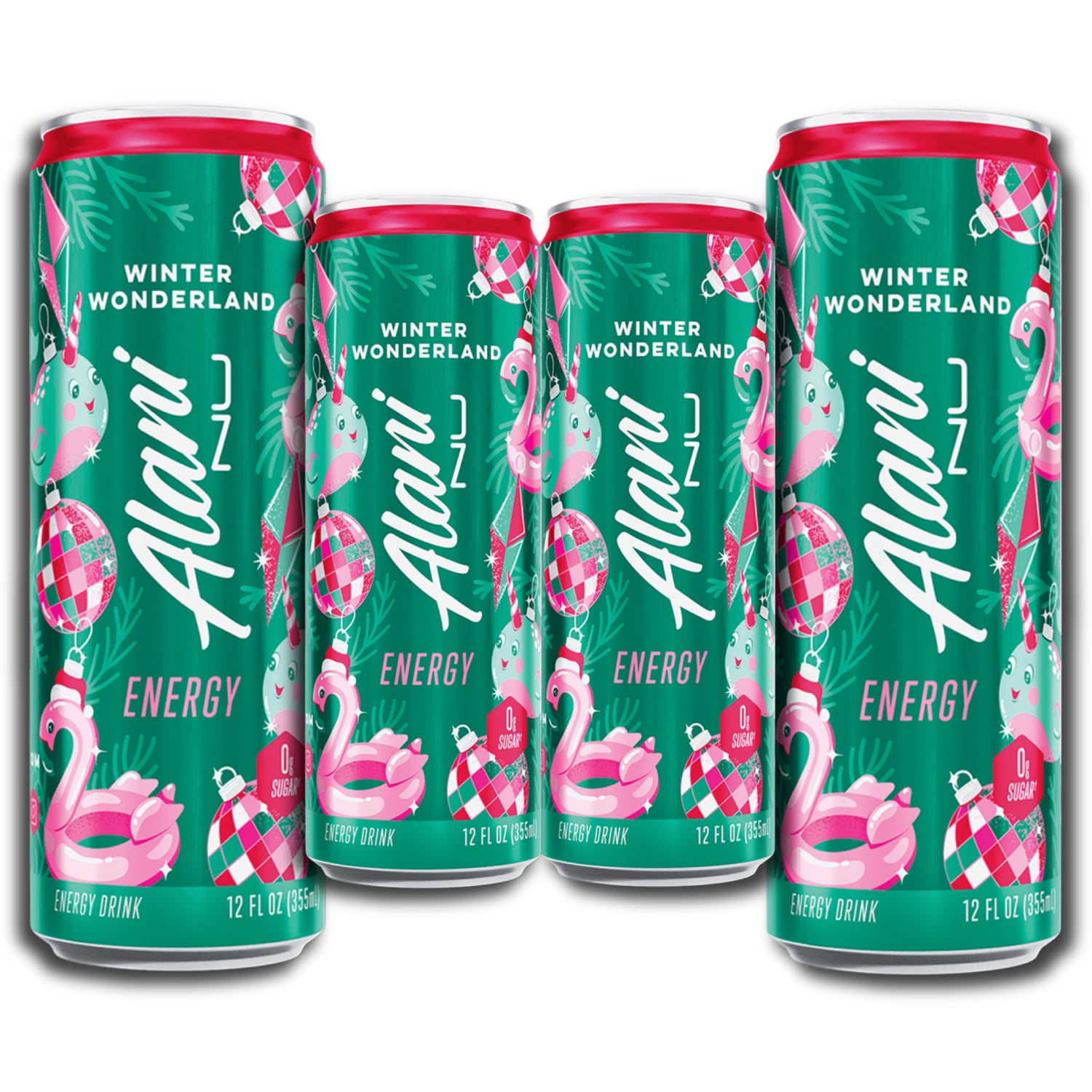 Alani Nu Sugar Free Energy Drink, Winter Wonderland 12 fl oz (4 Pack ...