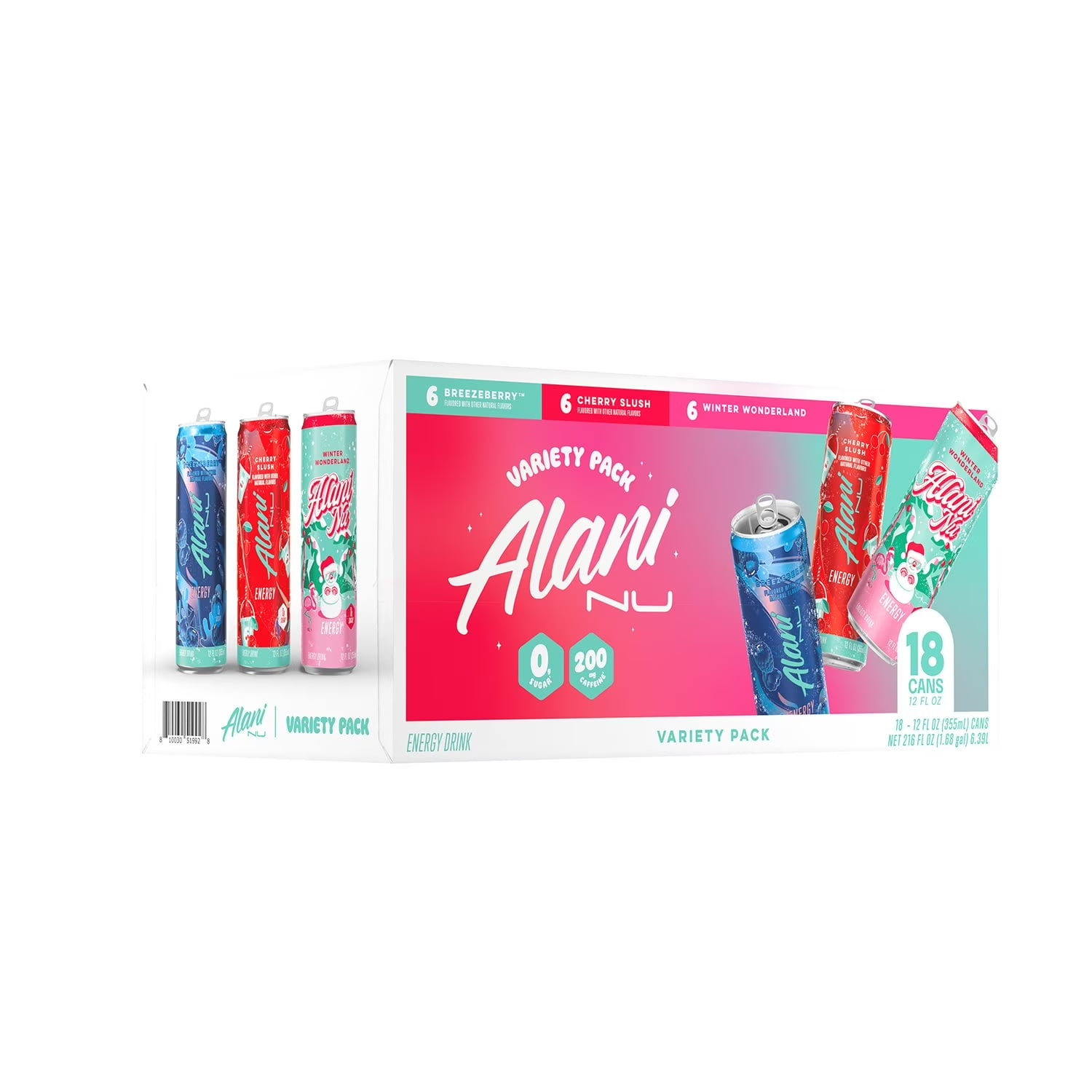 Alani Nu, Energy Drink, Winter Variety Pack 18pk, 12 fl oz cans ...