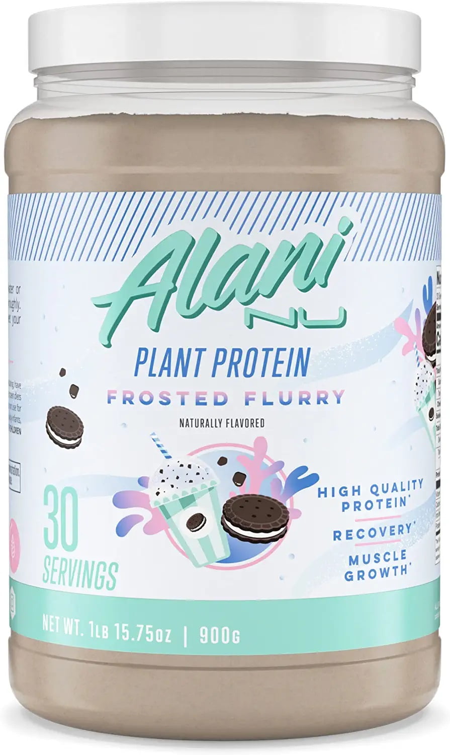 Alani Nu Vegan Protein Powder, Keto & Gluten-Free, Frosted Flurry, 31. ...
