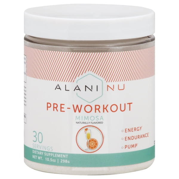 Alani Nu Pre-Workout Supplement with Caffeine, L-Theanine, L-Tyrosine ...