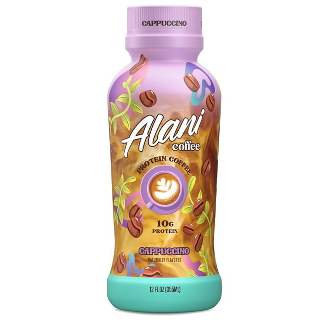 Alani Nu Protein Coffee, Low-Fat Cholesterol Capuchino, 12 fl oz bottle ...