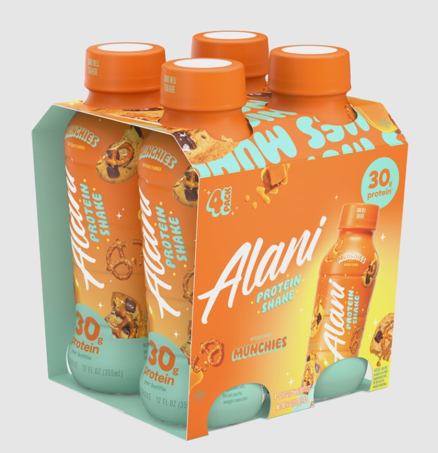 Alani Nu Protein Shake, Munchies, 30g, 4Ct - Walmart Business Supplies