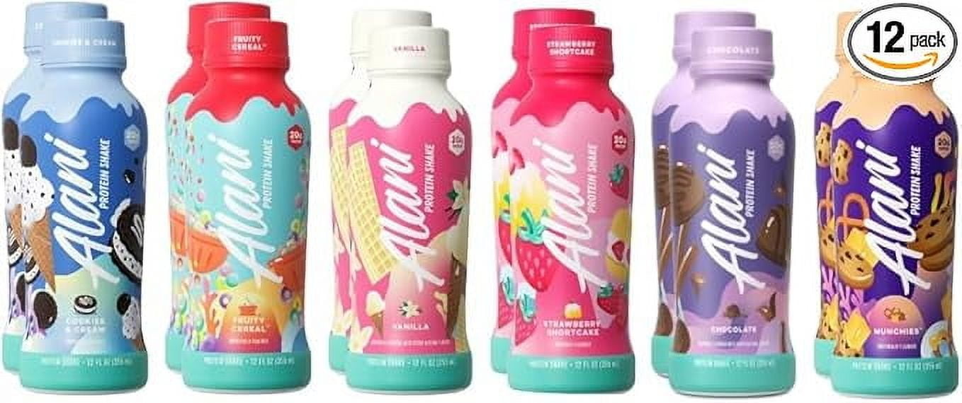 Alani Nu Protein Shakes 6 Flavor Variety Pack, Healthy Protein Shakes ...