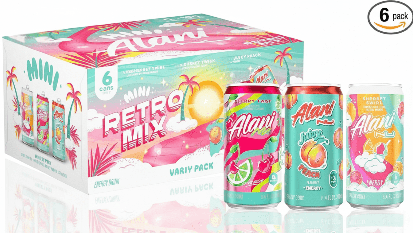 Alani Nu RETRO VARIETY PACK (Sherbet Swirl, Juicy Peach and Cherry ...