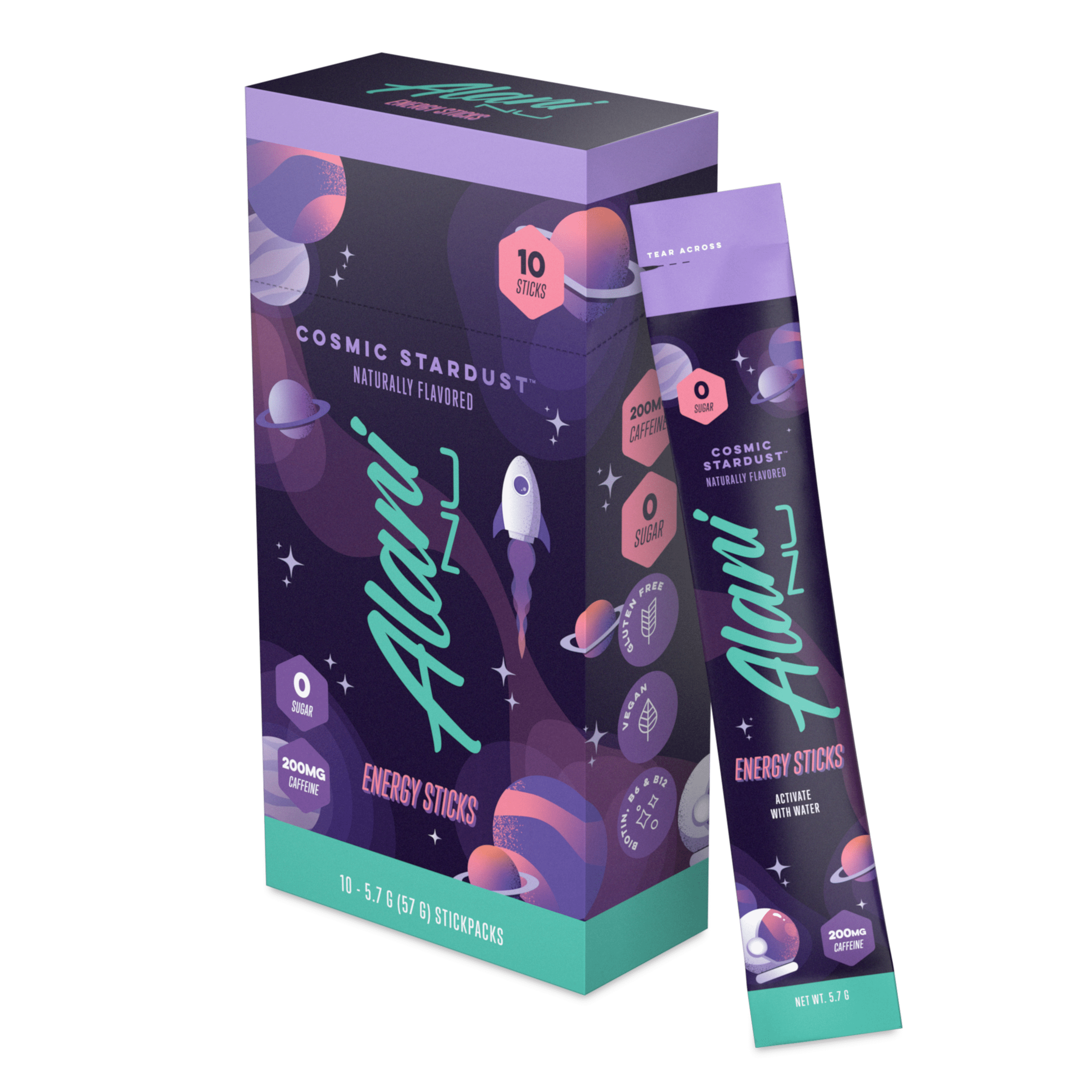 Alani Nu Stick Pack, Cosmic Stardust, 9.49g, 10 Count - Walmart.com