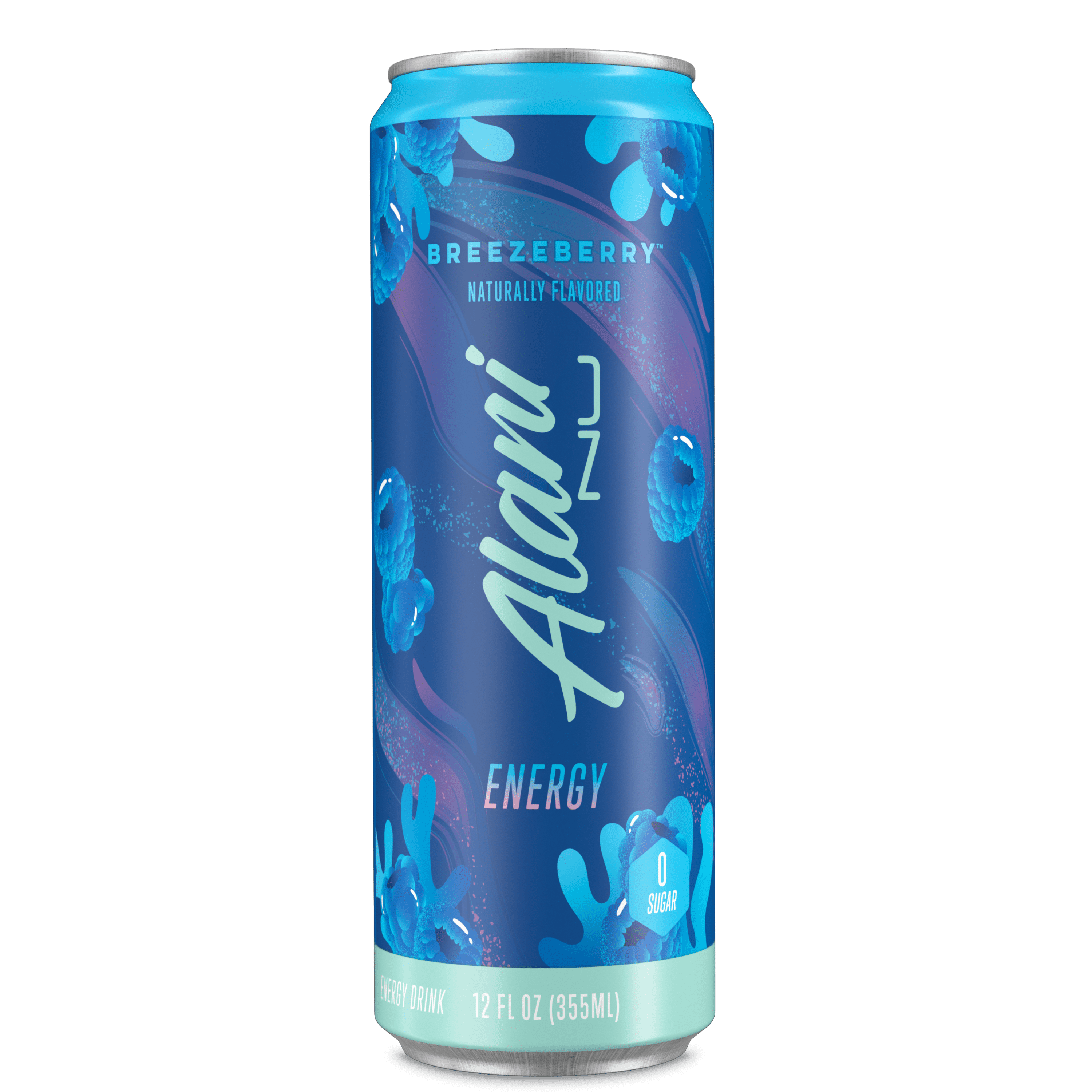 Alani Nu Natural Energy Drink - Zero Sugar, 200mg Caffeine, Breezeberry ...