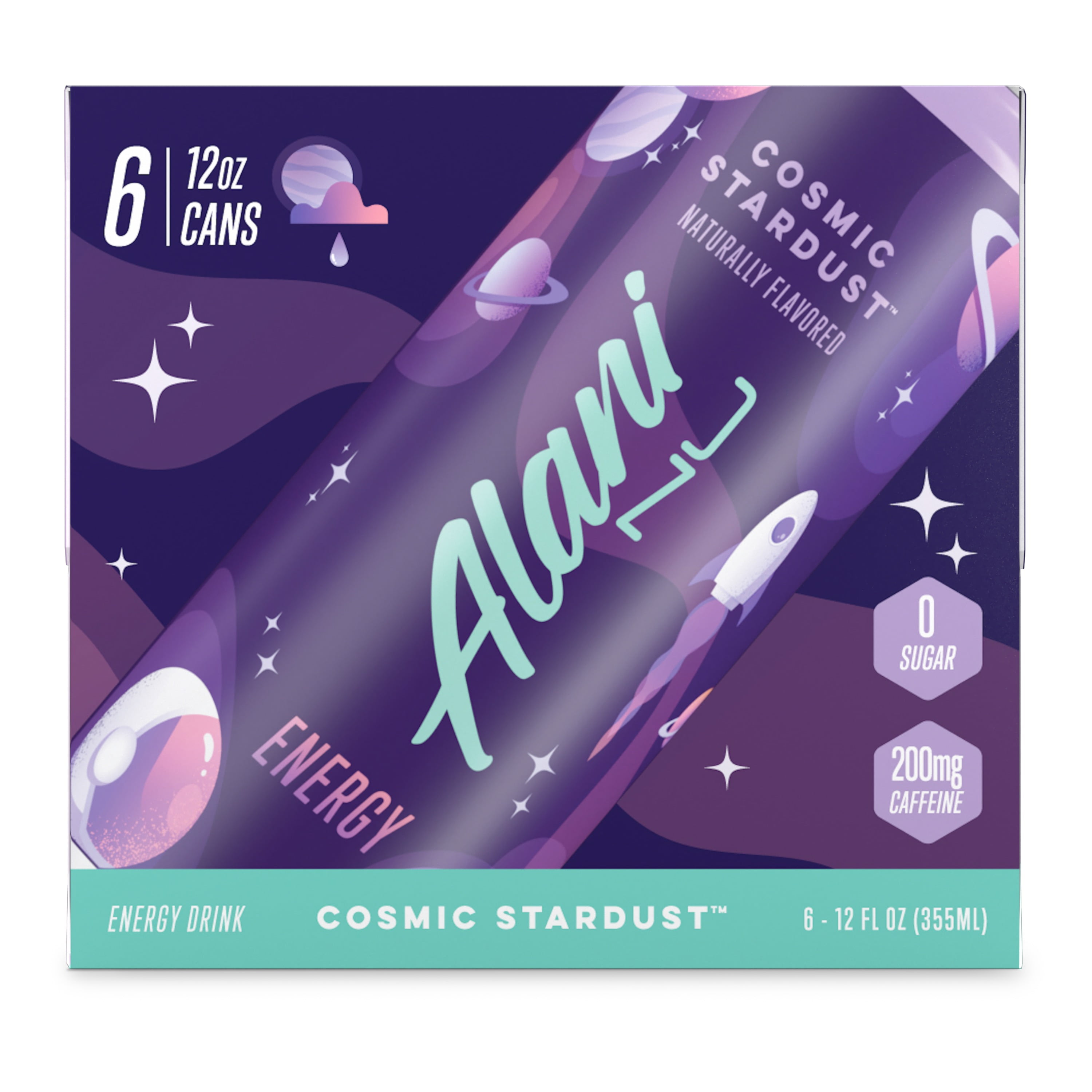 Alani Nu: Cosmic Stardust Energy Drink, 200mg Caffeine, Zero Sugar ...