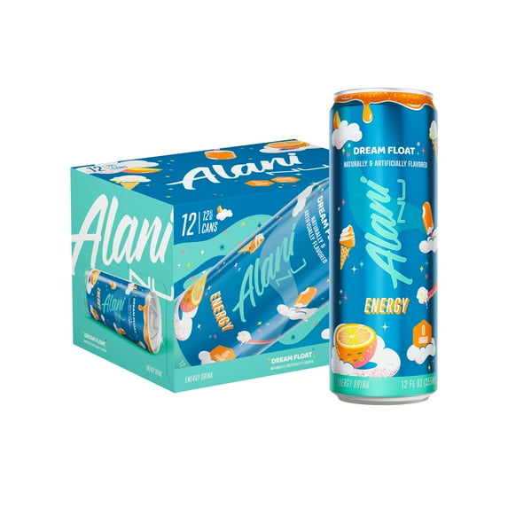 Alani Nu Sugar Free Energy Drink, Dream Float, 12 fl oz, 12 Pack, Cans ...