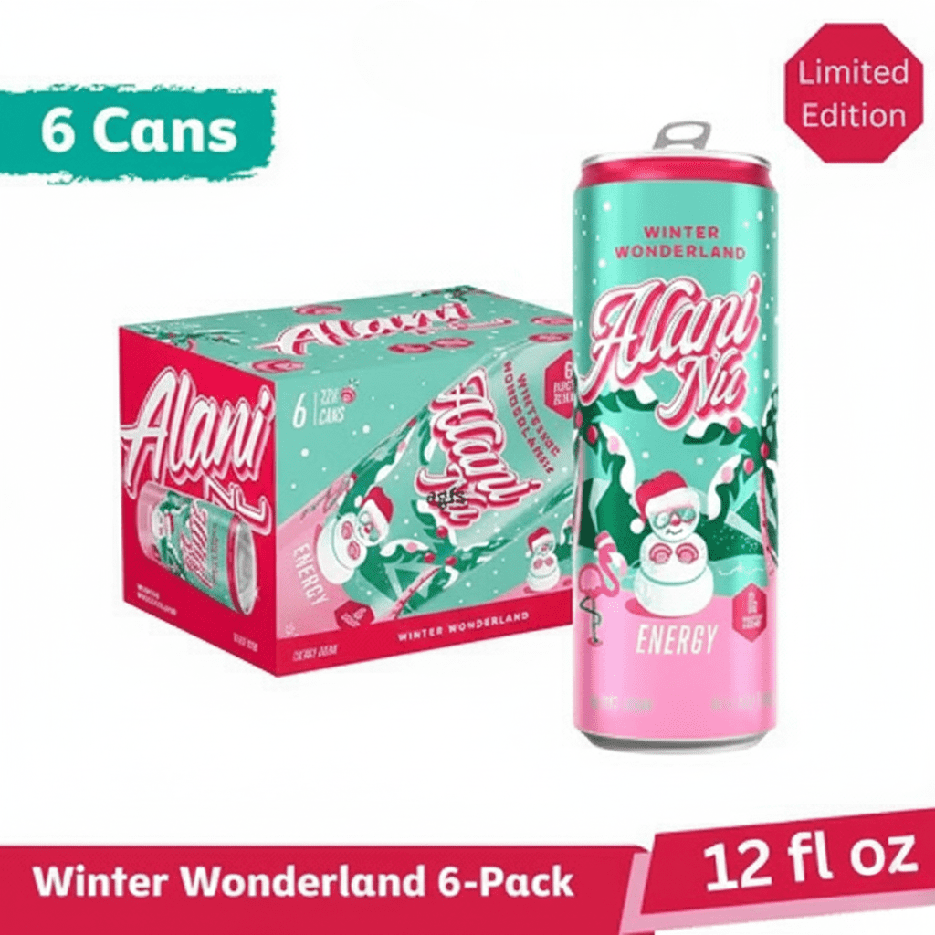 Alani Nu Winter Wonderland Energy Drink 12 fl oz, Ltd Ed 6pk - Walmart.com
