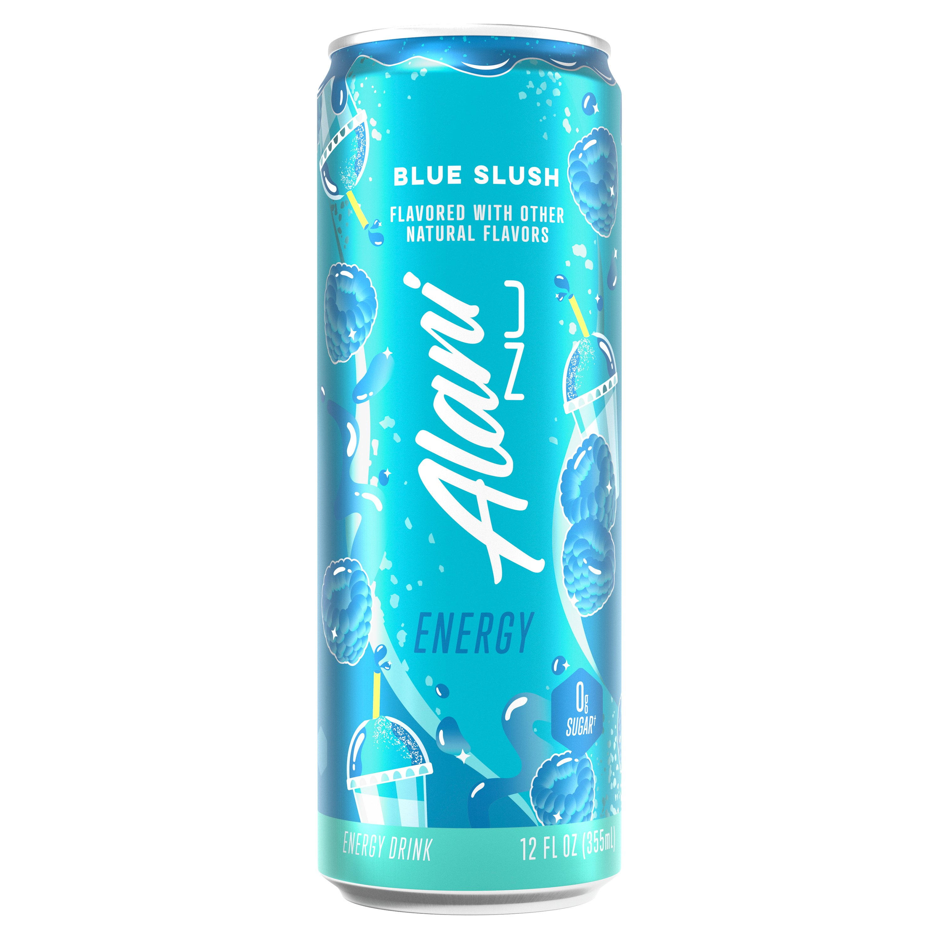 Alani Nu Zero Sugar Energy Drink - Blue Slush - 12 oz (Packaging May ...