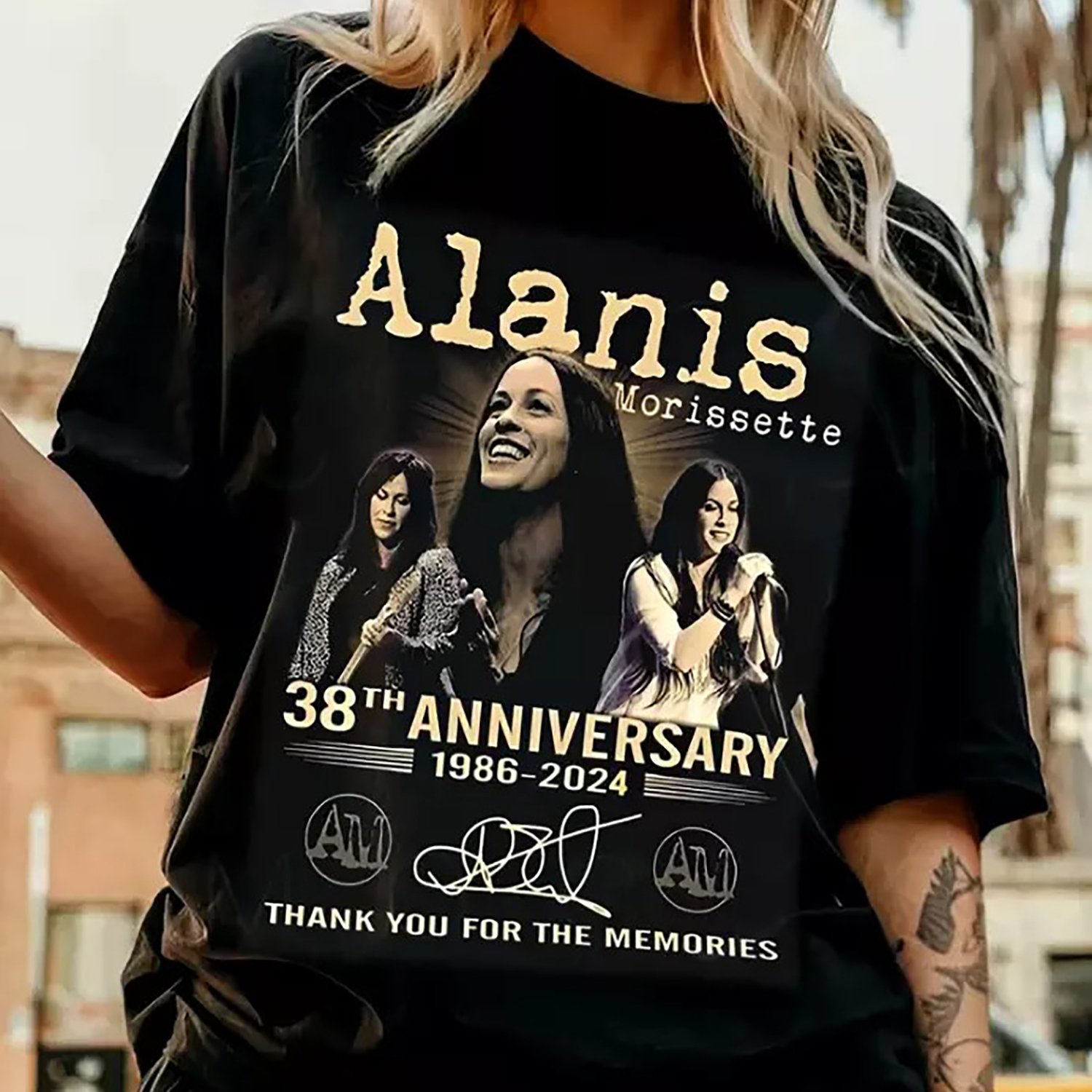 Alanis Morissette 38Th Anniversary Shirt, The Triple Moon Tour Shirt ...