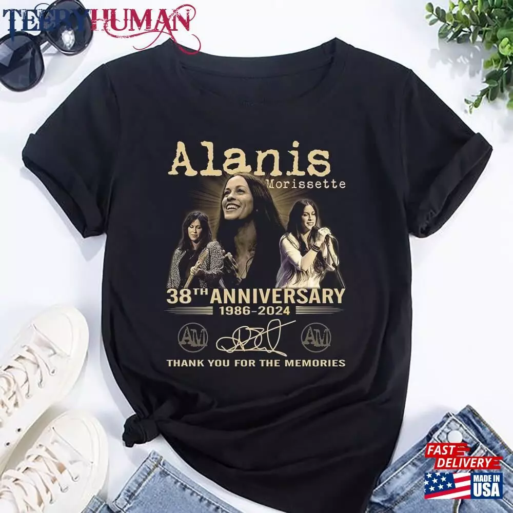 Alanis Morissette 90s The Triple Moon Tour 2024 Signature Shirt ...