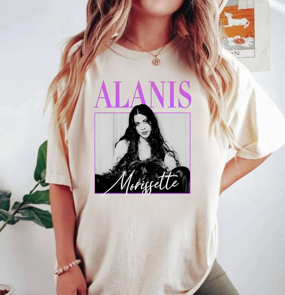 Alanis Morissette 90s Vintage Shirt, Alanis Morissette The Triple Moon ...
