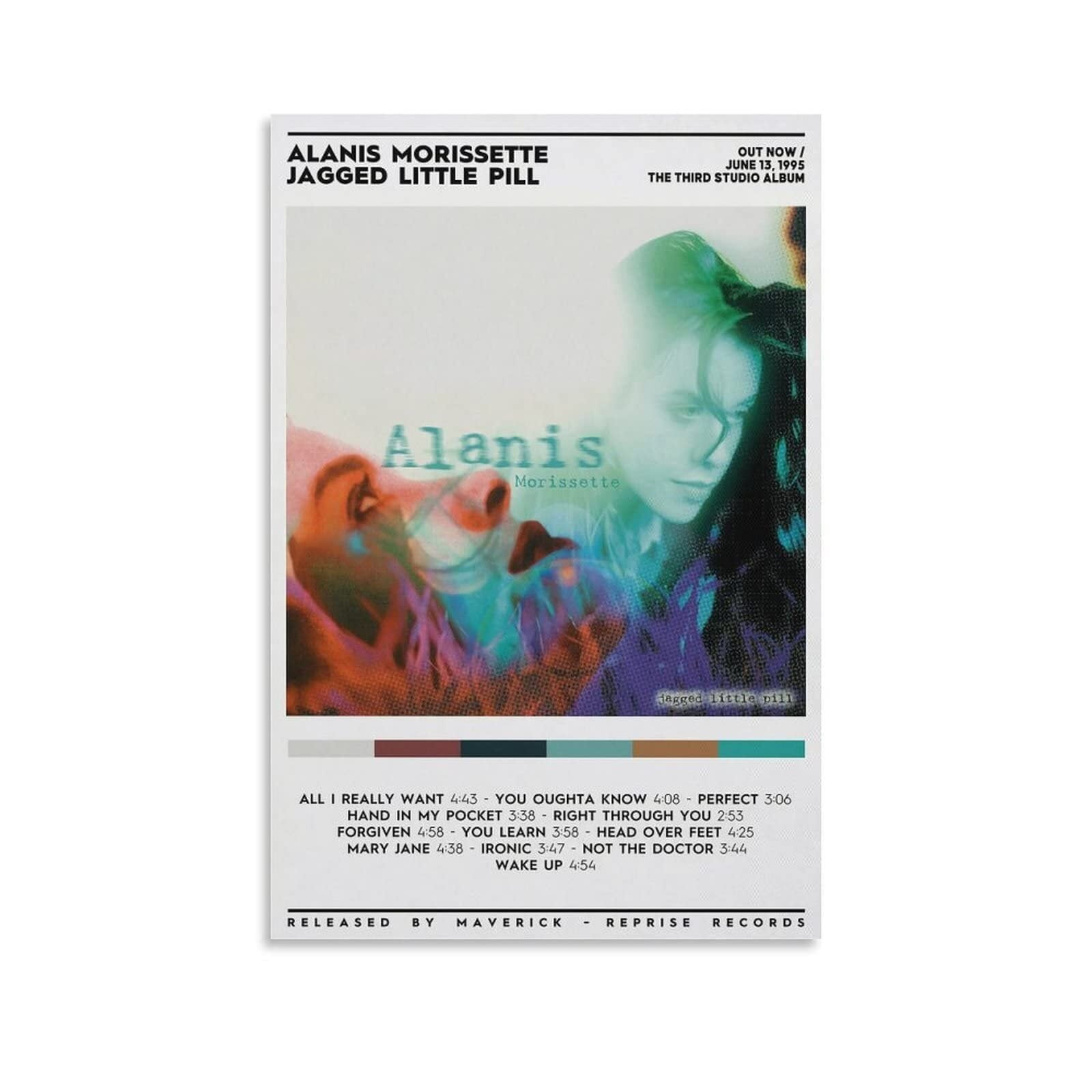 Alanis Morissette - Jagged Little Pill Canvas Poster Bedroom Decoration ...