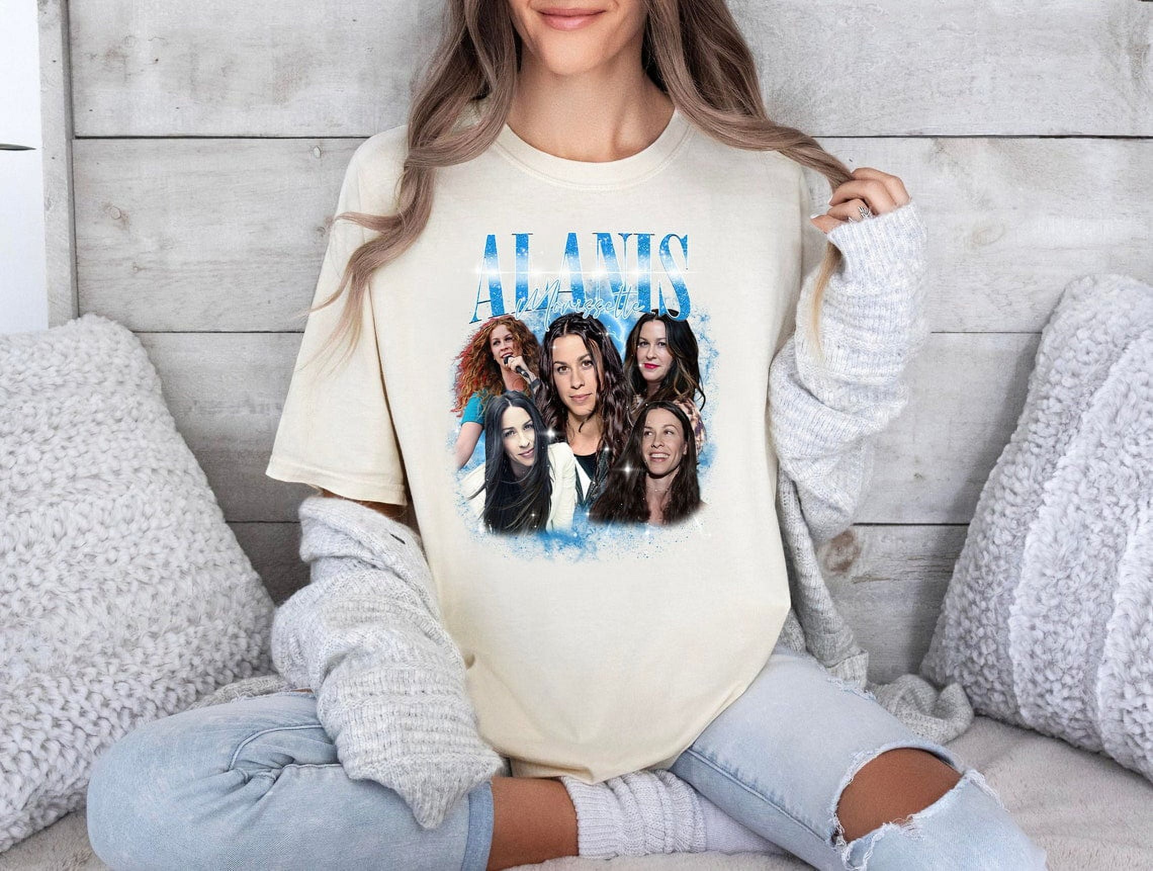 Alanis Morissette Retro Unisex T-Shirt, Vintage Photoshoot Bootleg 90s ...