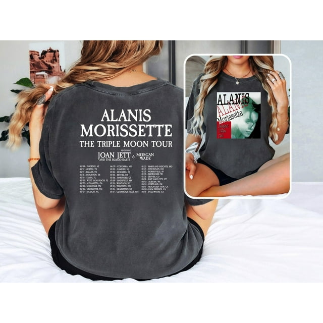 Alanis Morissette The Triple Moon Tour 2 Sides T-Shirt, Alanis ...
