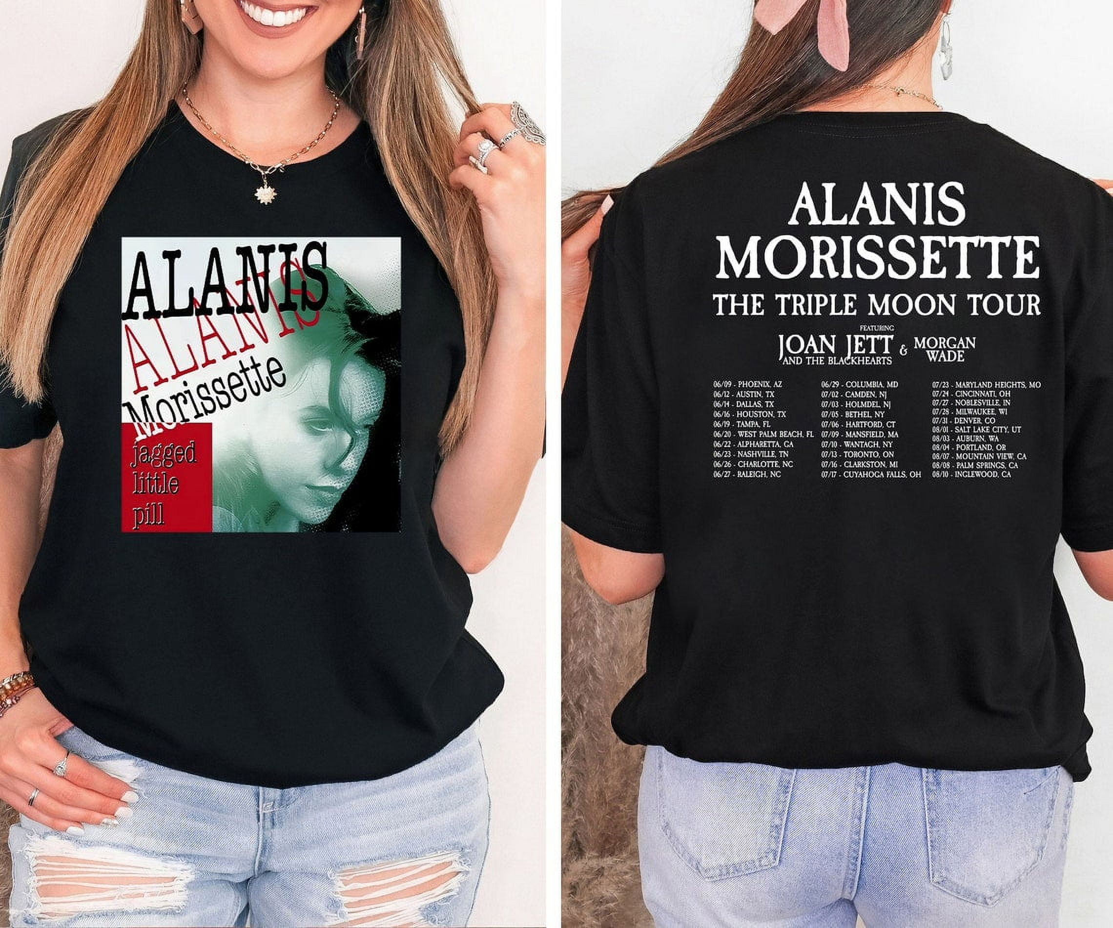 Alanis Morissette The Triple Moon Tour 2 Sides T-Shirt Alanis ...