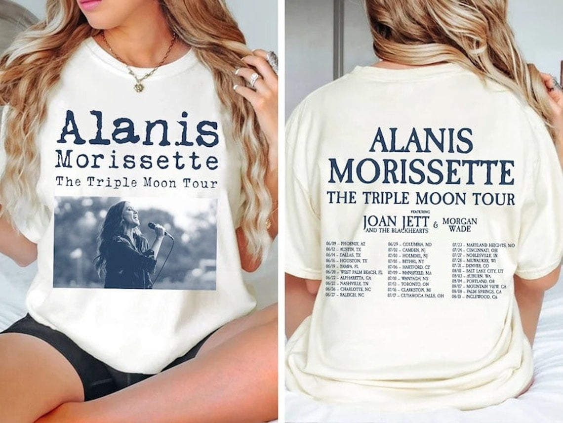 Alanis Morissette The Triple Moon Tour 2024 Comfort Colors T-Shirt ...
