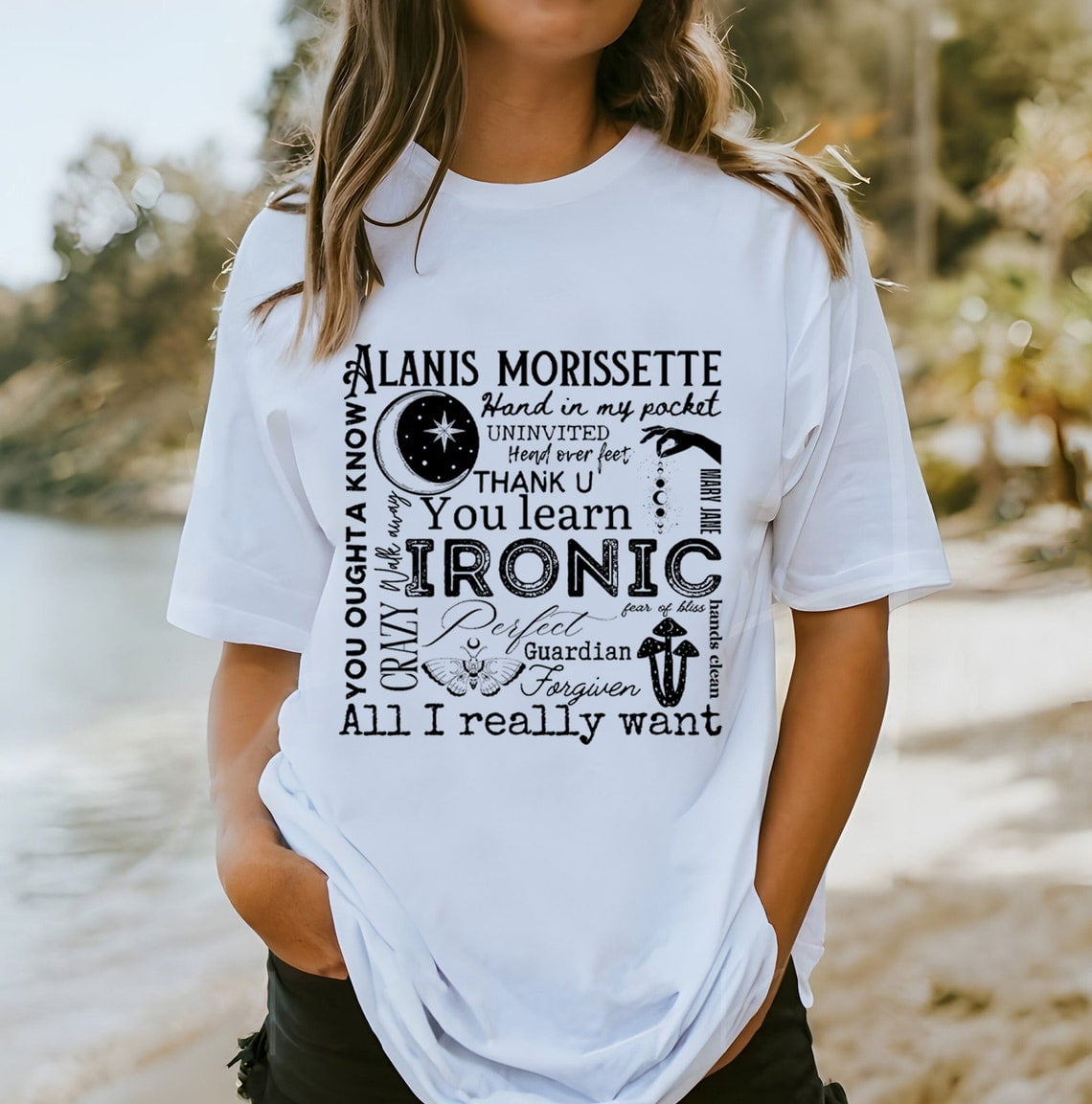 Alanis Morissette The Triple Moon Tour 2024 Comfort Colors T-Shirt For ...