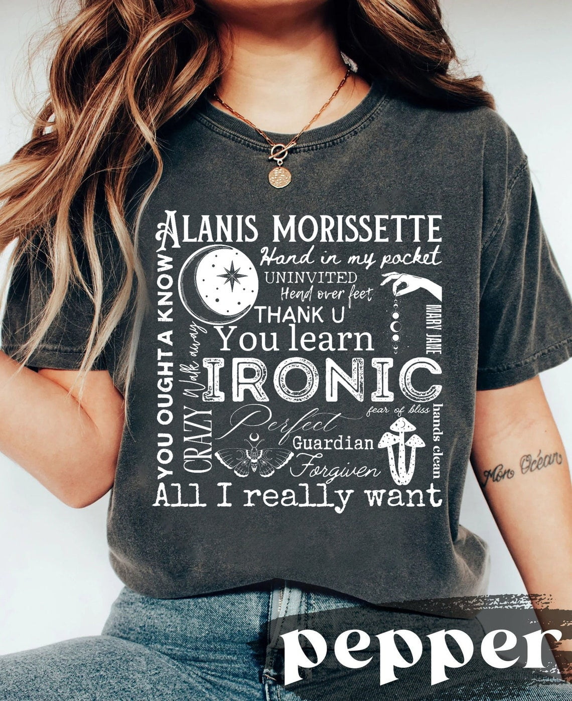 Alanis Morissette The Triple Moon Tour 2024 Comfort Colors T-Shirt For ...