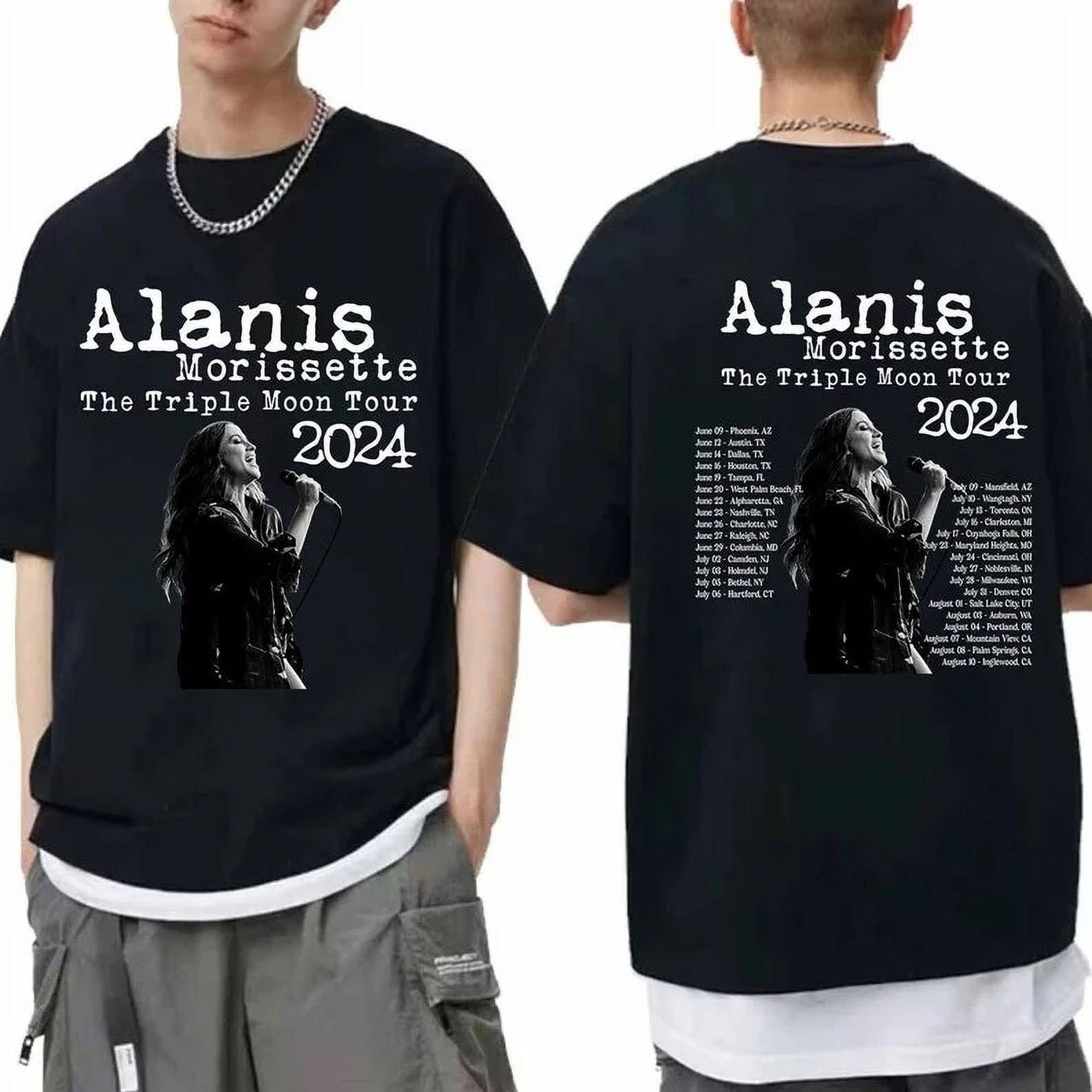 Alanis Morissette The Triple Moon Tour 2024 Shirt, Alanis Morissette ...