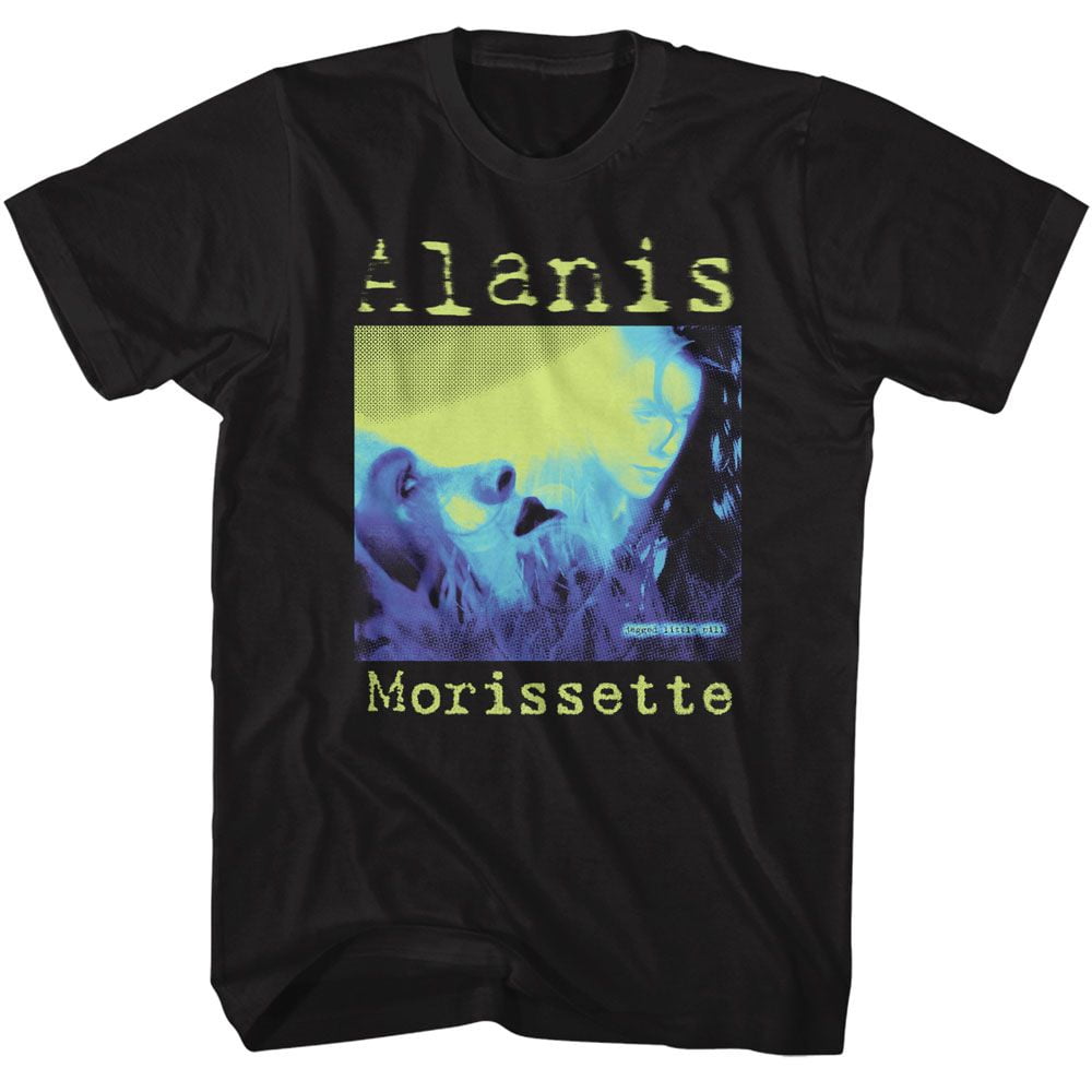 Alanis Morissette Tricolor JLP Black Adult T-Shirt - Walmart.com
