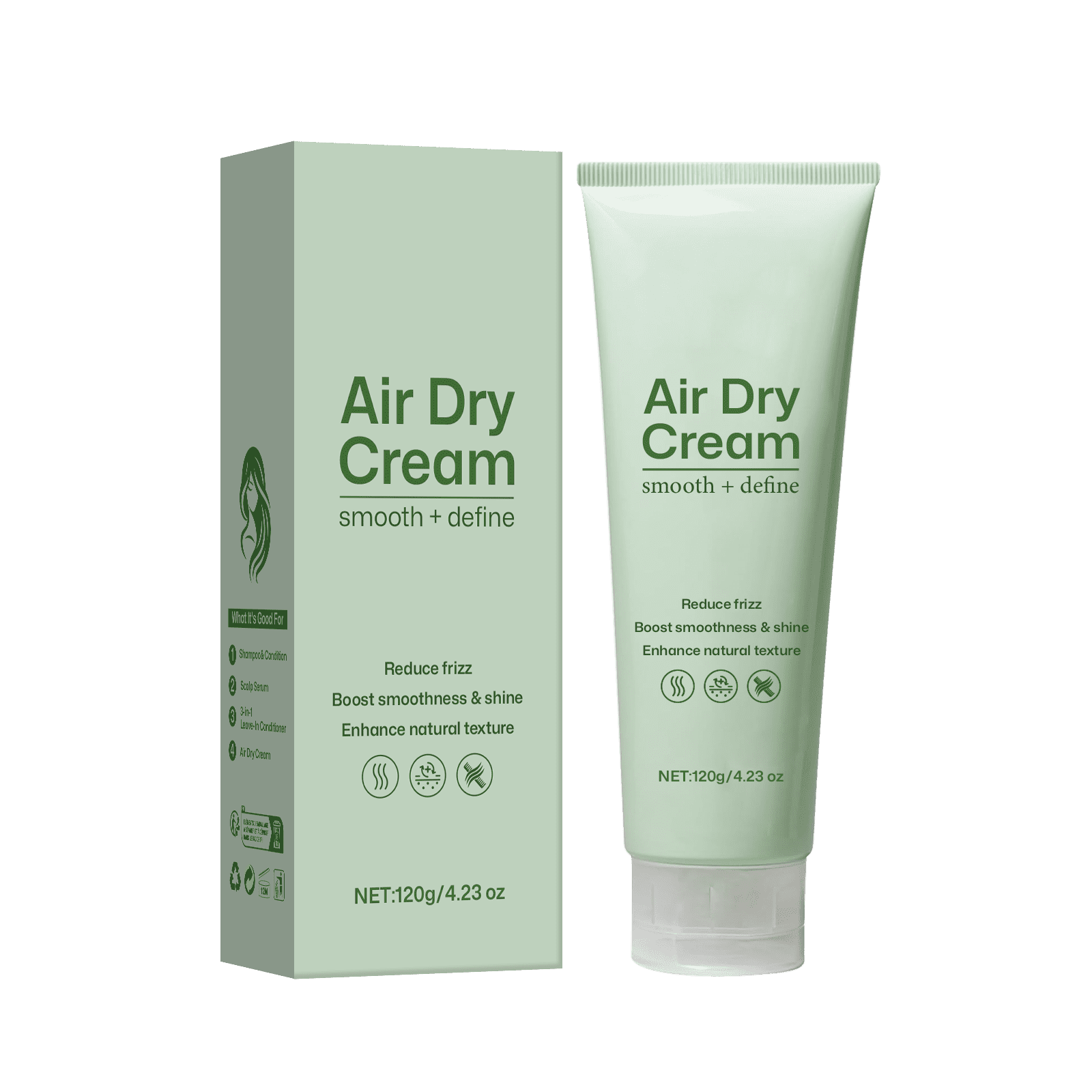 Alaparte Air Dry Styling Cream for Natural Hair Texture – Frizz Control ...