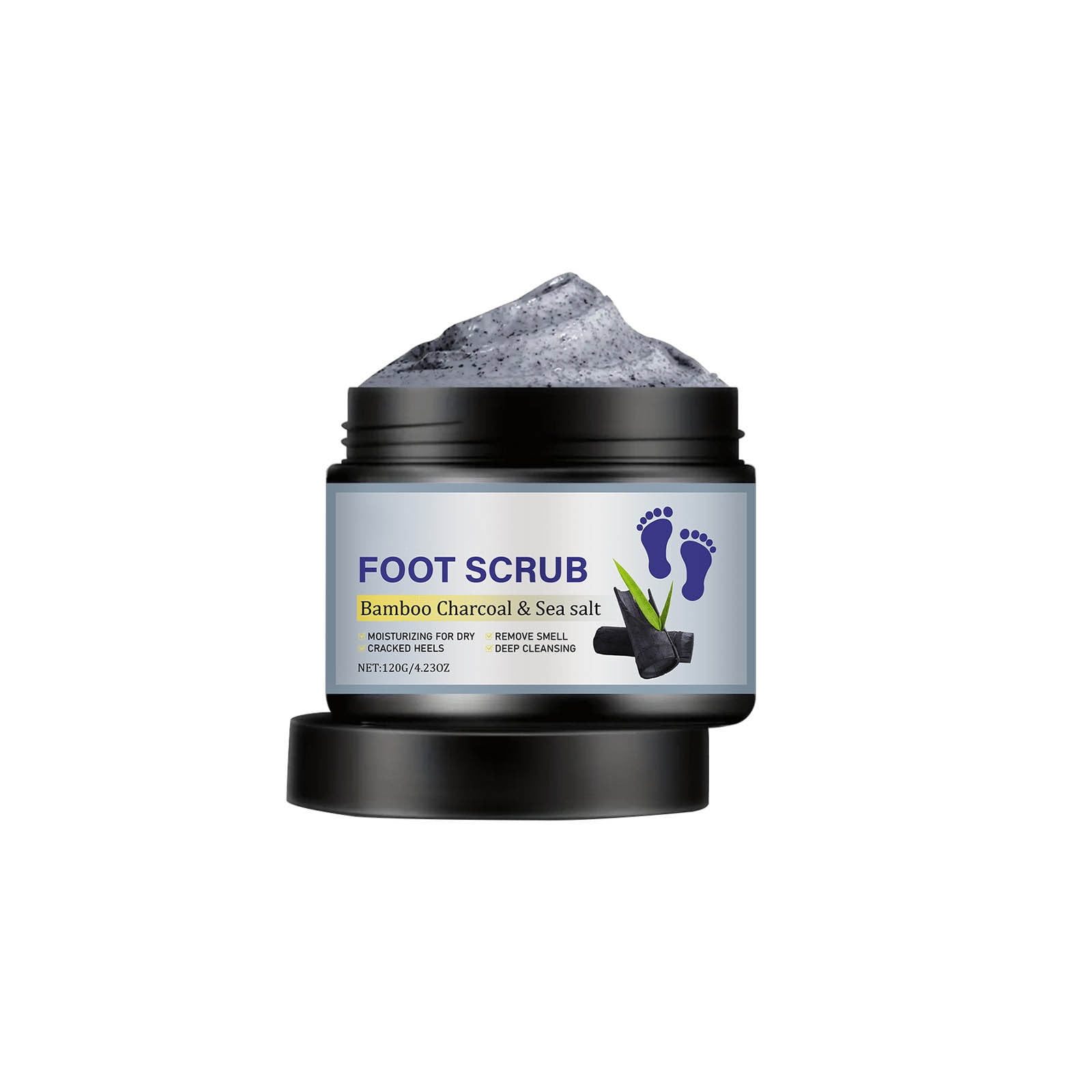 Alaparte Bamboo Charcoal & Sea Salt Foot Scrub – Deep Cleansing ...