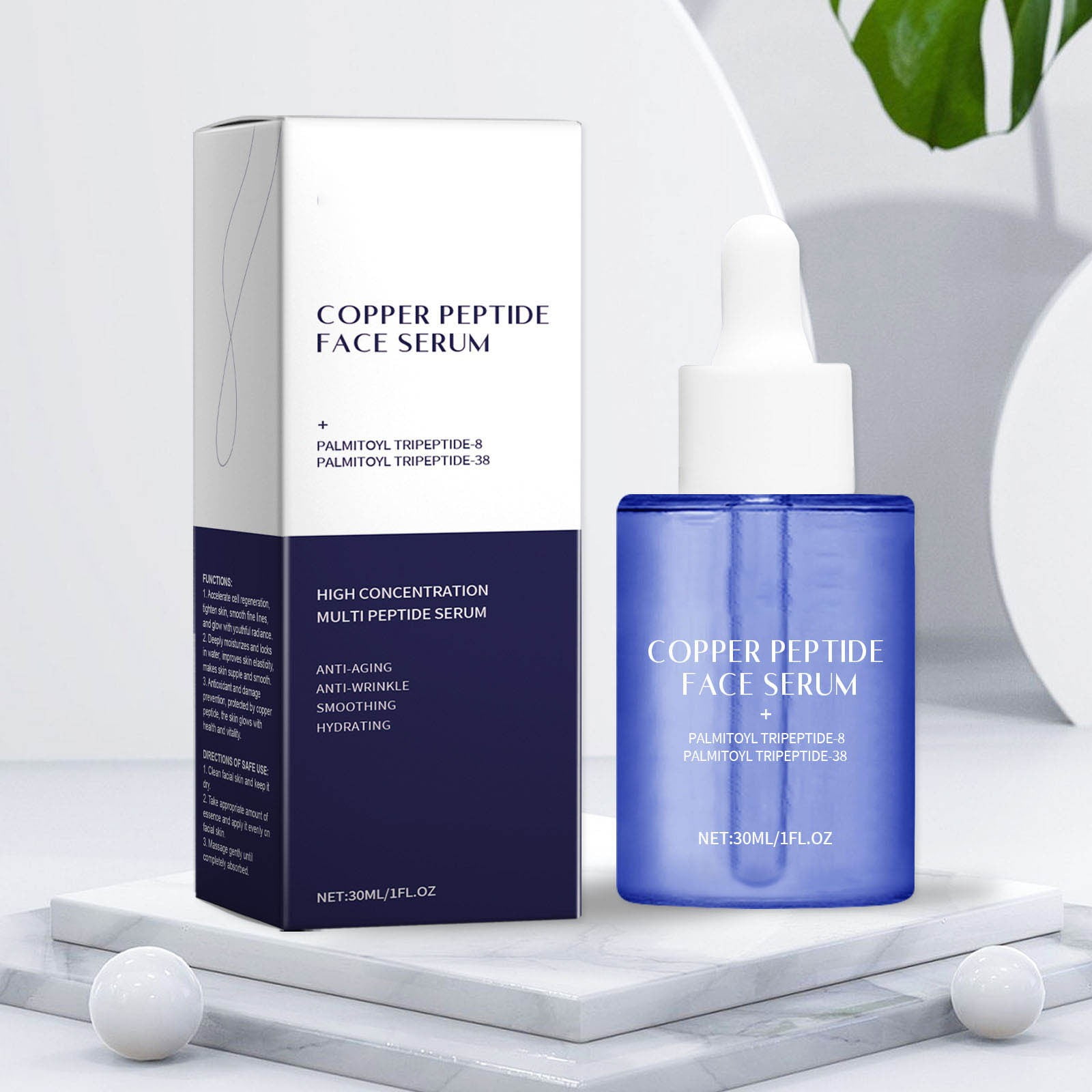 Alaparte Copper Peptide Facial Serum for Moisturizing & Brightening ...