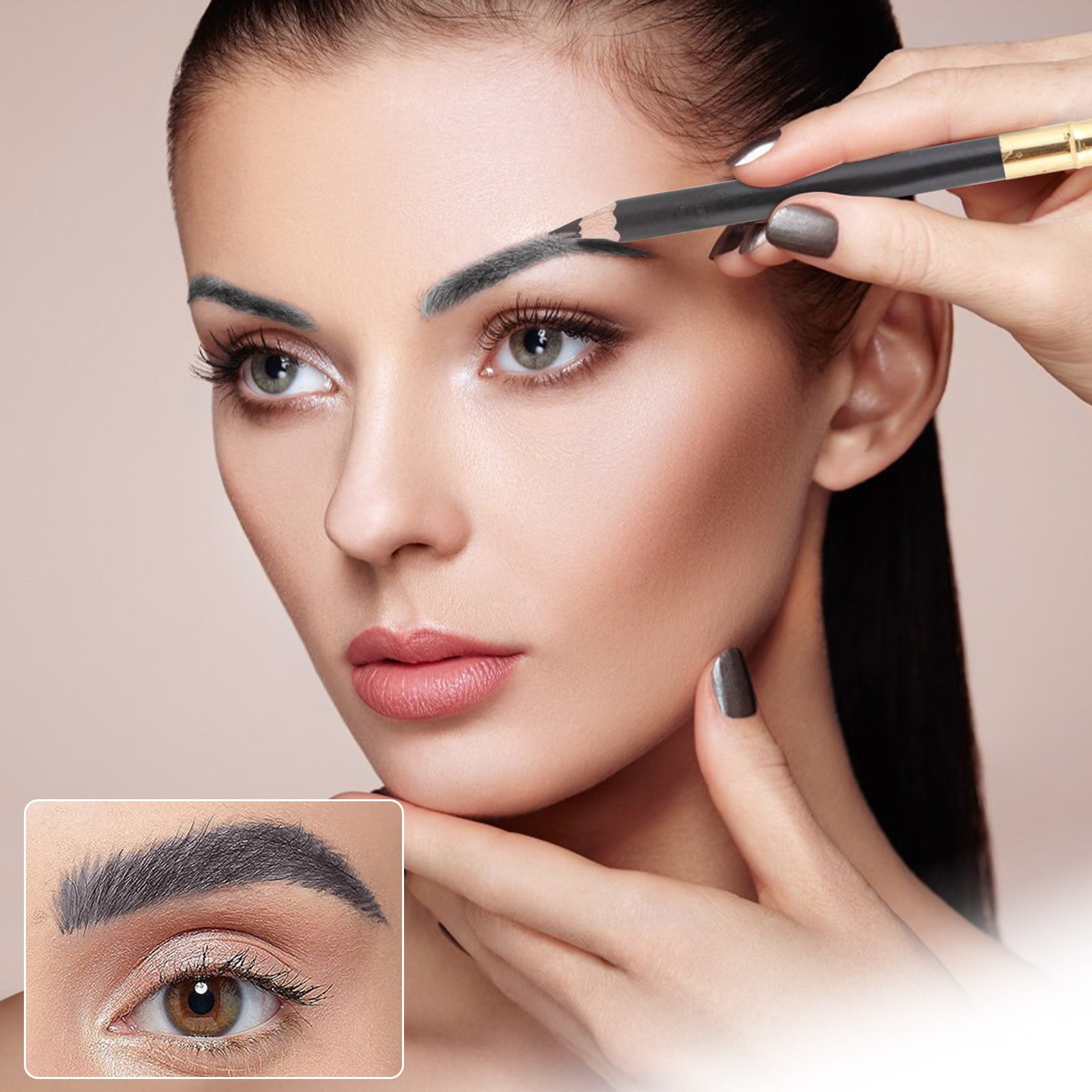 Alaparte,Double Headed Leopard Print Eyebrow Pencil Can Be Easily and ...