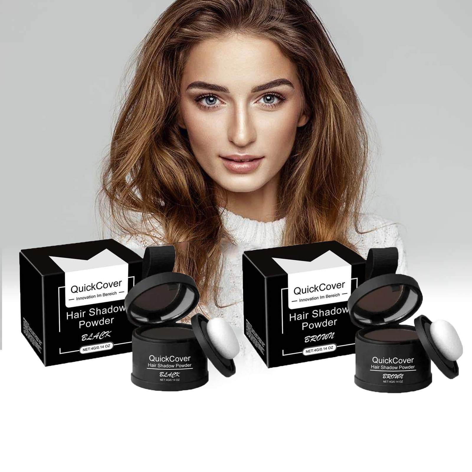 Alaparte Easy Root Concealer Powder Set – Hairline Shadow Touch-Up for Black and Brown Hair ...