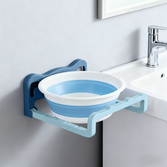 Alaparte Foldable Wall-Mounted Basin Holders -No Drill Space Saving ...