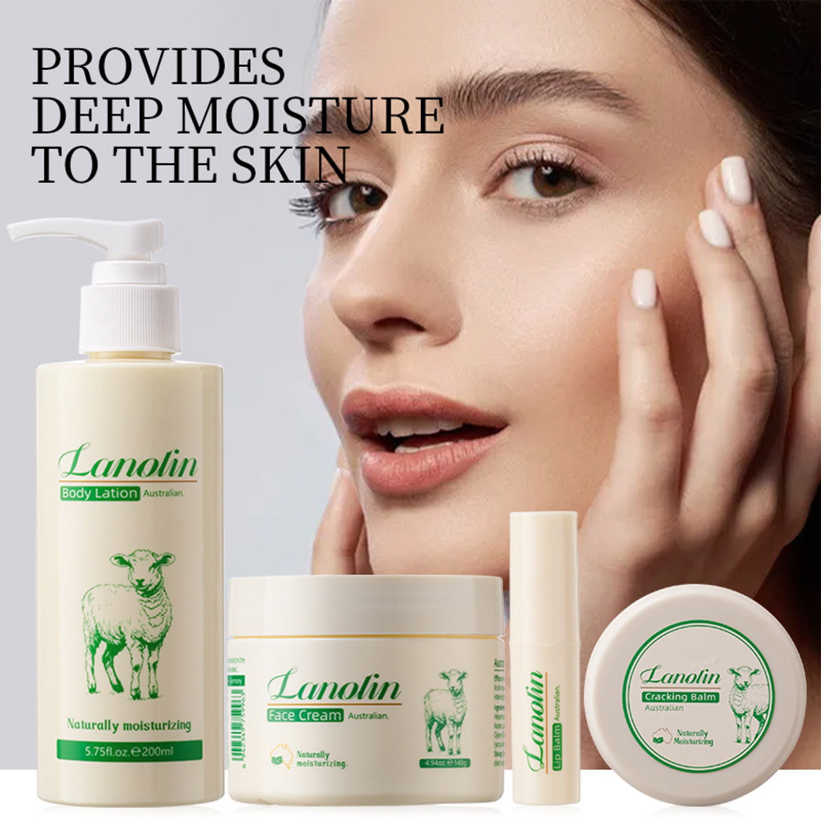 Alaparte Goat Milk Care Set - Lip Balm, Hand & Foot Cream, Face Cream ...