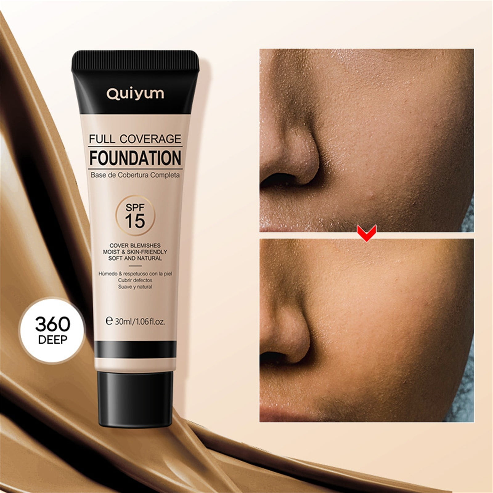 Alaparte Liquid Concealer Foundation 30ml – Full Coverage, Moisturizing ...
