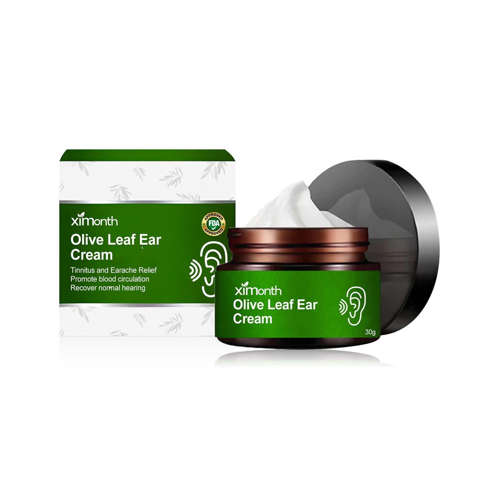 Alaparte Olive Leaf Ear Cream for Ear Discomfort, Tinnitus, and Massage ...