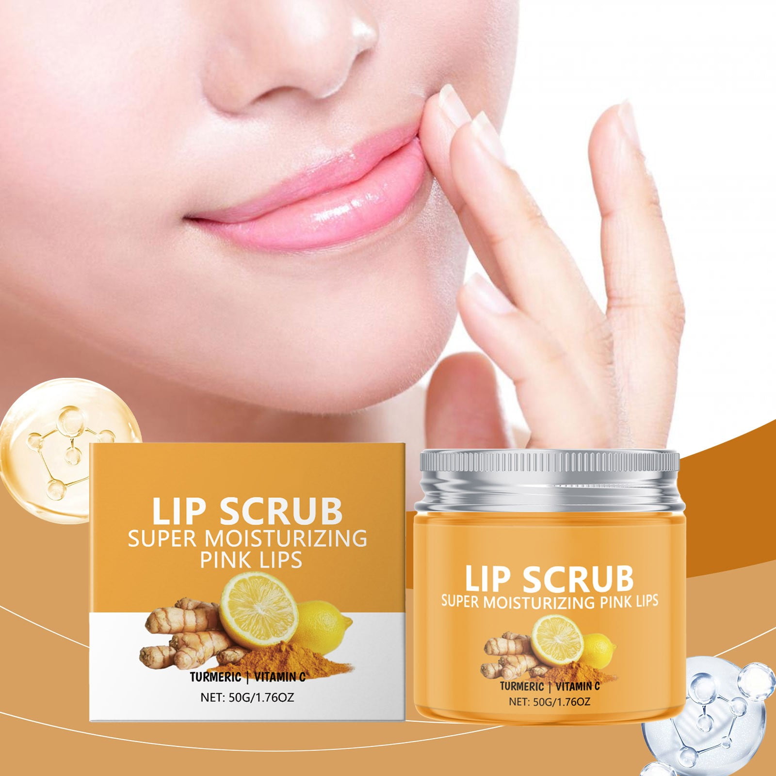 Alaparte Turmeric & Coconut Oil Exfoliating Lip Polish - Gentle Scrub ...