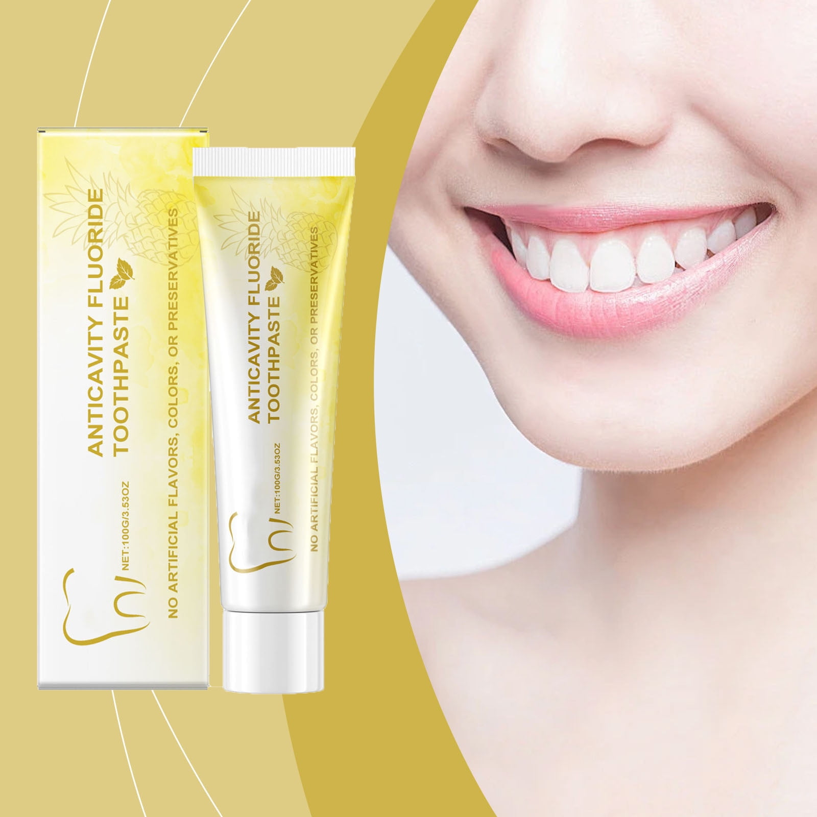 Alaparte Whitening Anti-Cavity Toothpaste (Pineapple Flavor) - Protects ...